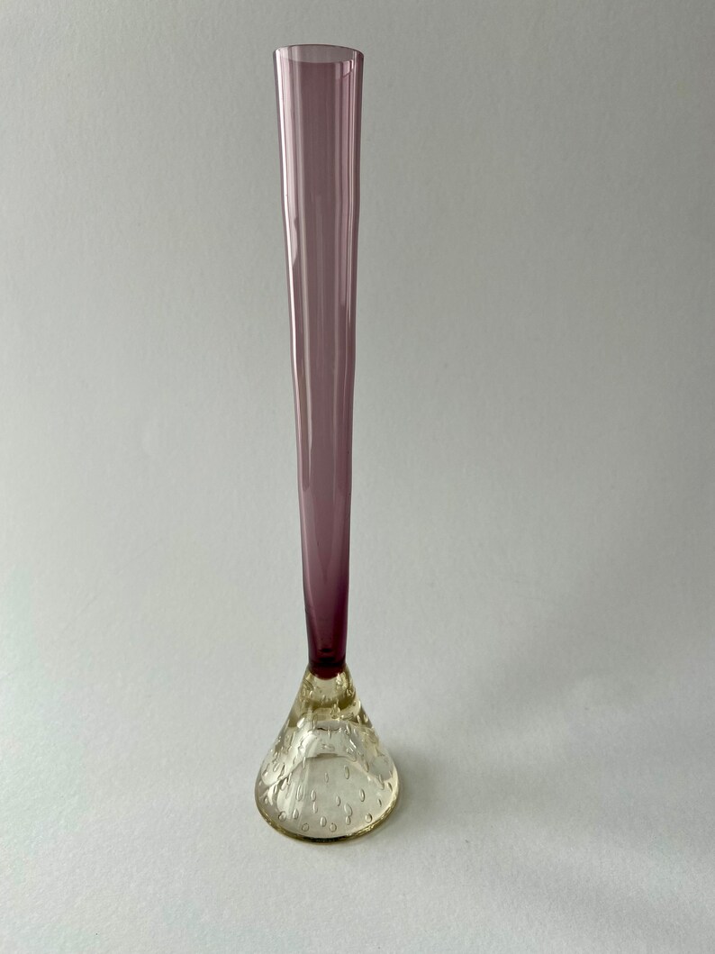 Erika Glass Single Stem Controlled Bubble Vase - Etsy