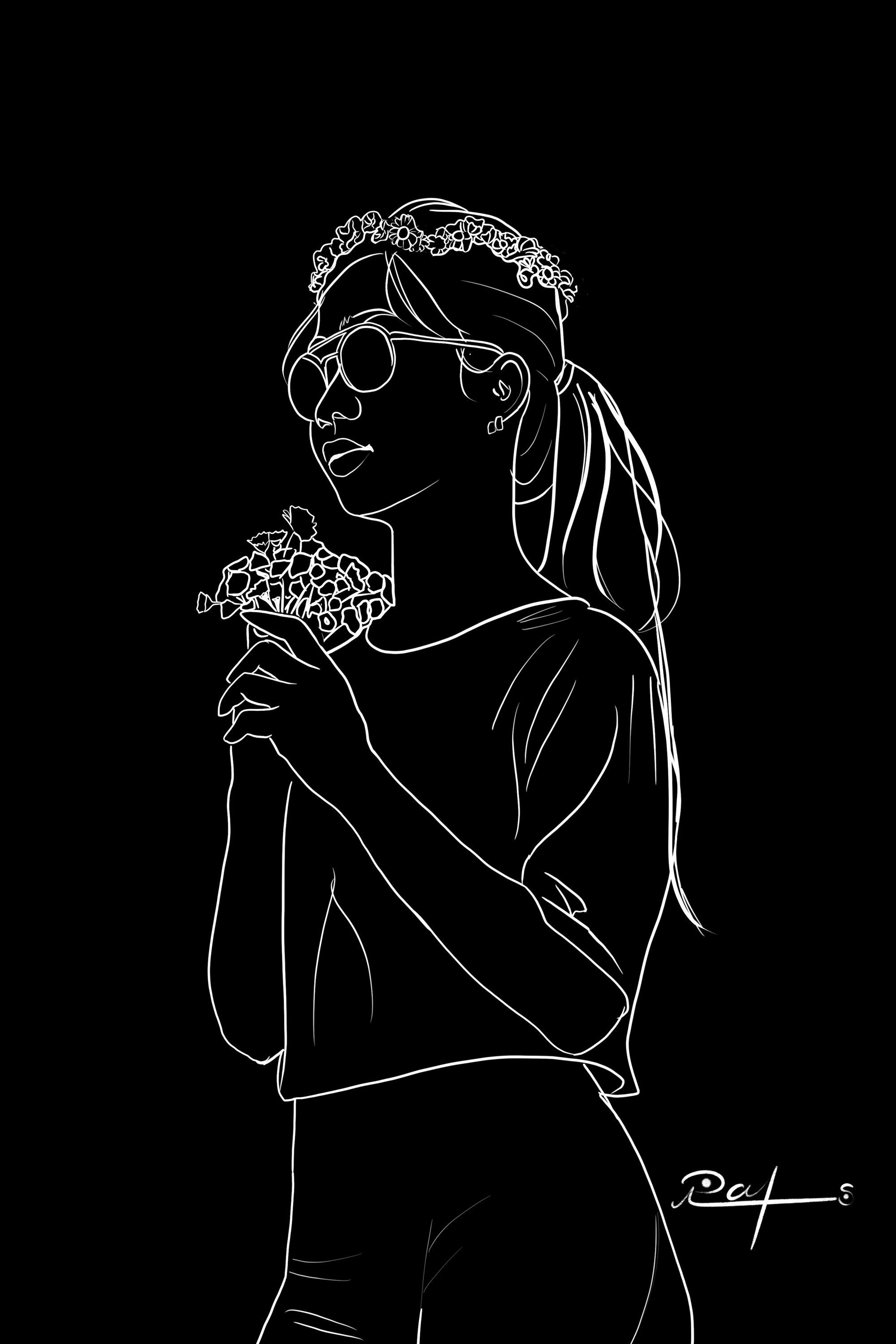 Simple Line Art [DIGITAL], Custom Line Art, Line Art Portrait, Line Art ...