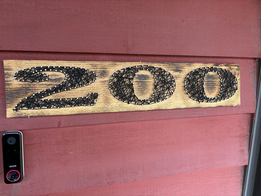 House Number Sign, House Numbers, Address Sign, House Sign, Wood House ...