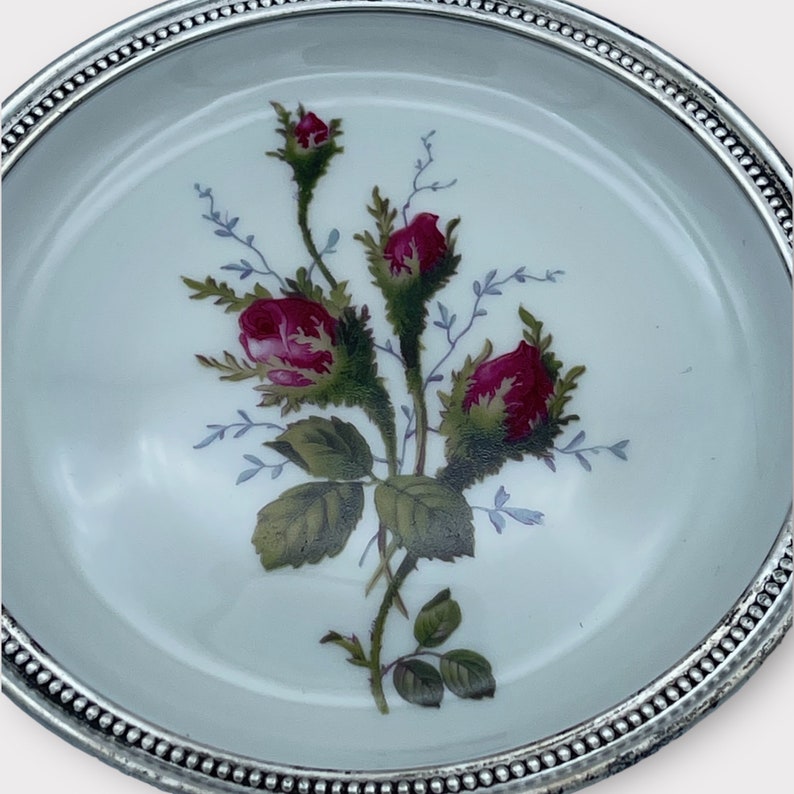 Vintage Rosenthal Bahnhof Selb Plate Signed Sterling Silver Rim 1950 ...