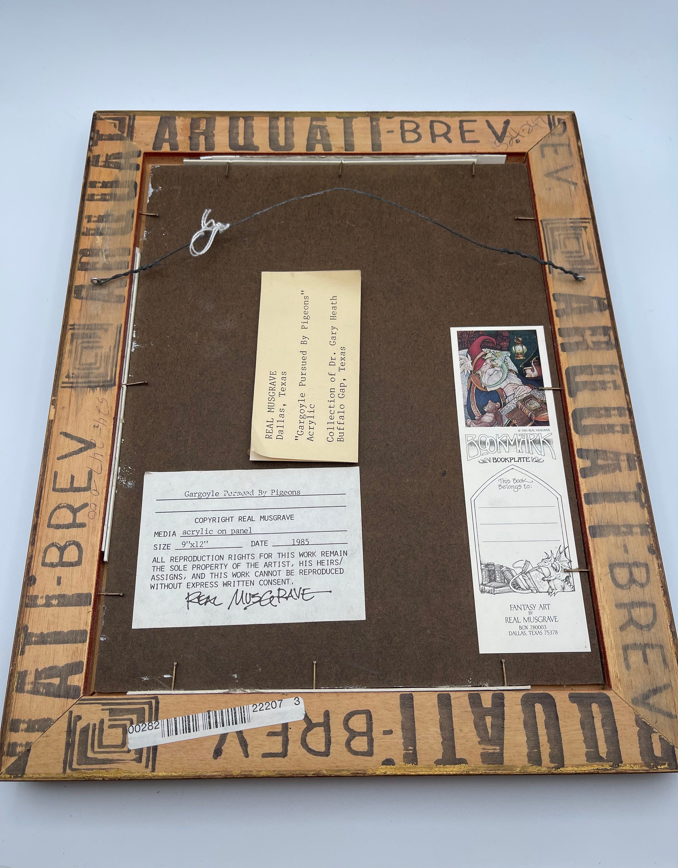 Original Real Musgrave Acrylic on Panel gargoyle Pursued by | Etsy