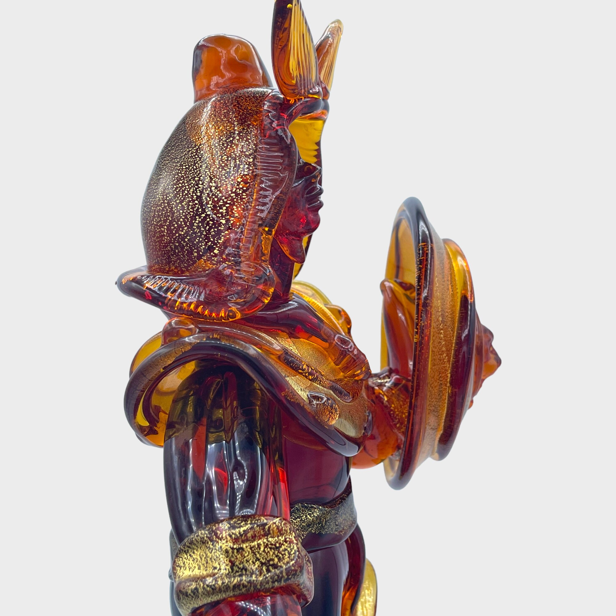 Flawless Murano Glass Samurai Sculpture - Etsy
