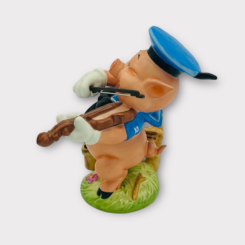 Vintage Disney Figurine Three Little Pigs Fiddler hey Diddle - Etsy