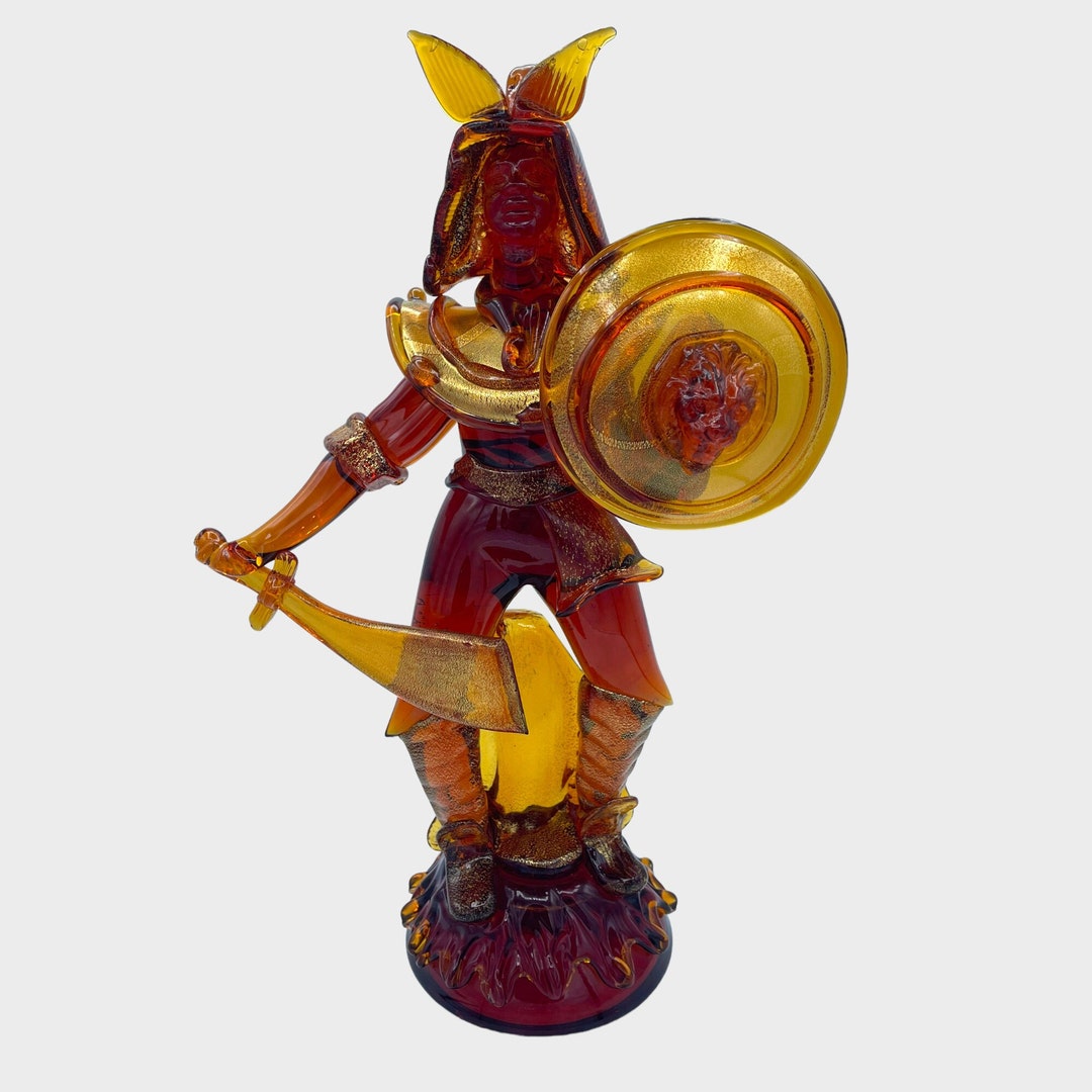 Flawless Murano Glass Samurai Sculpture - Etsy