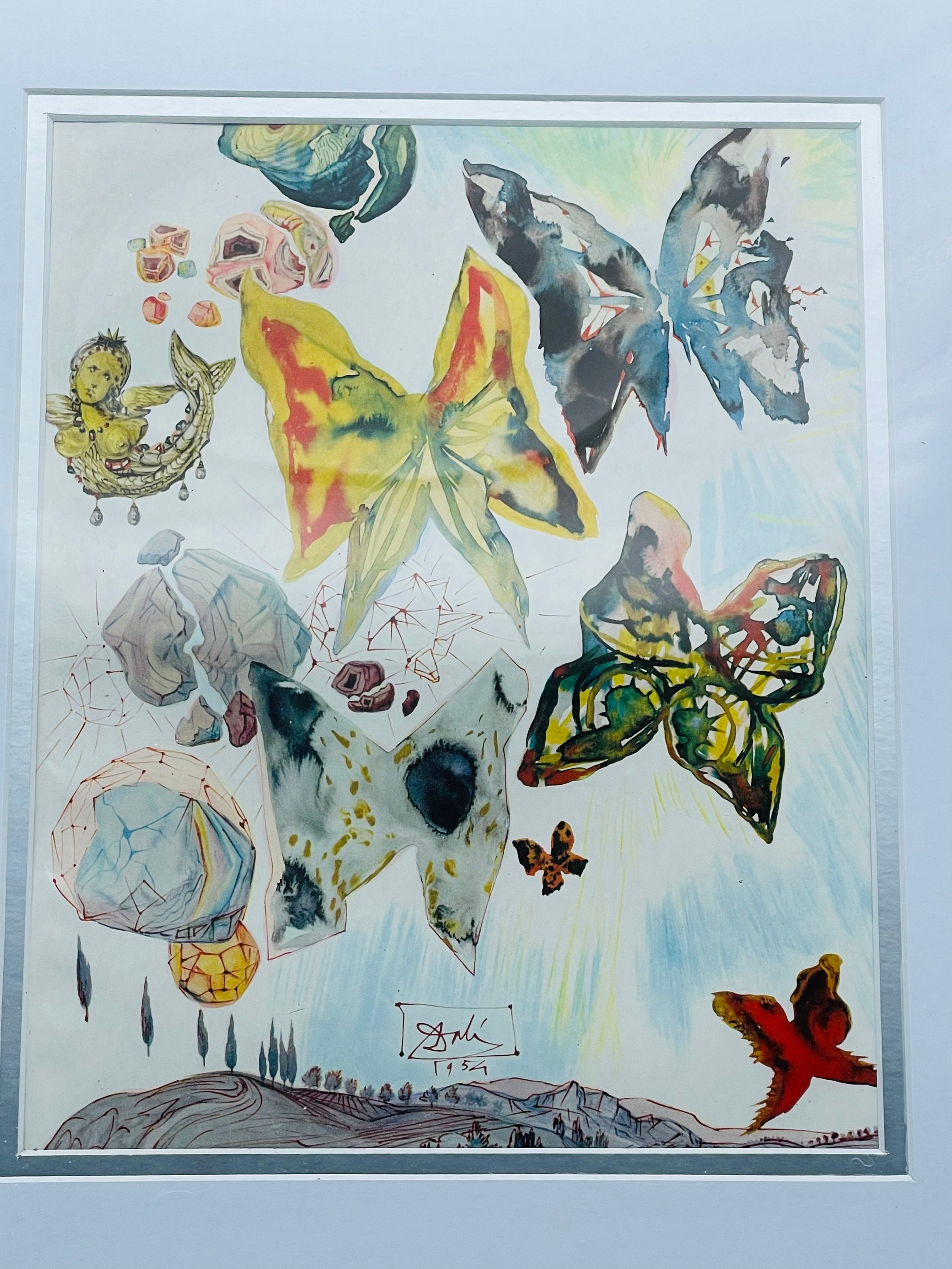 Paisaje Con Mariposas 1956 Salvador Dali
