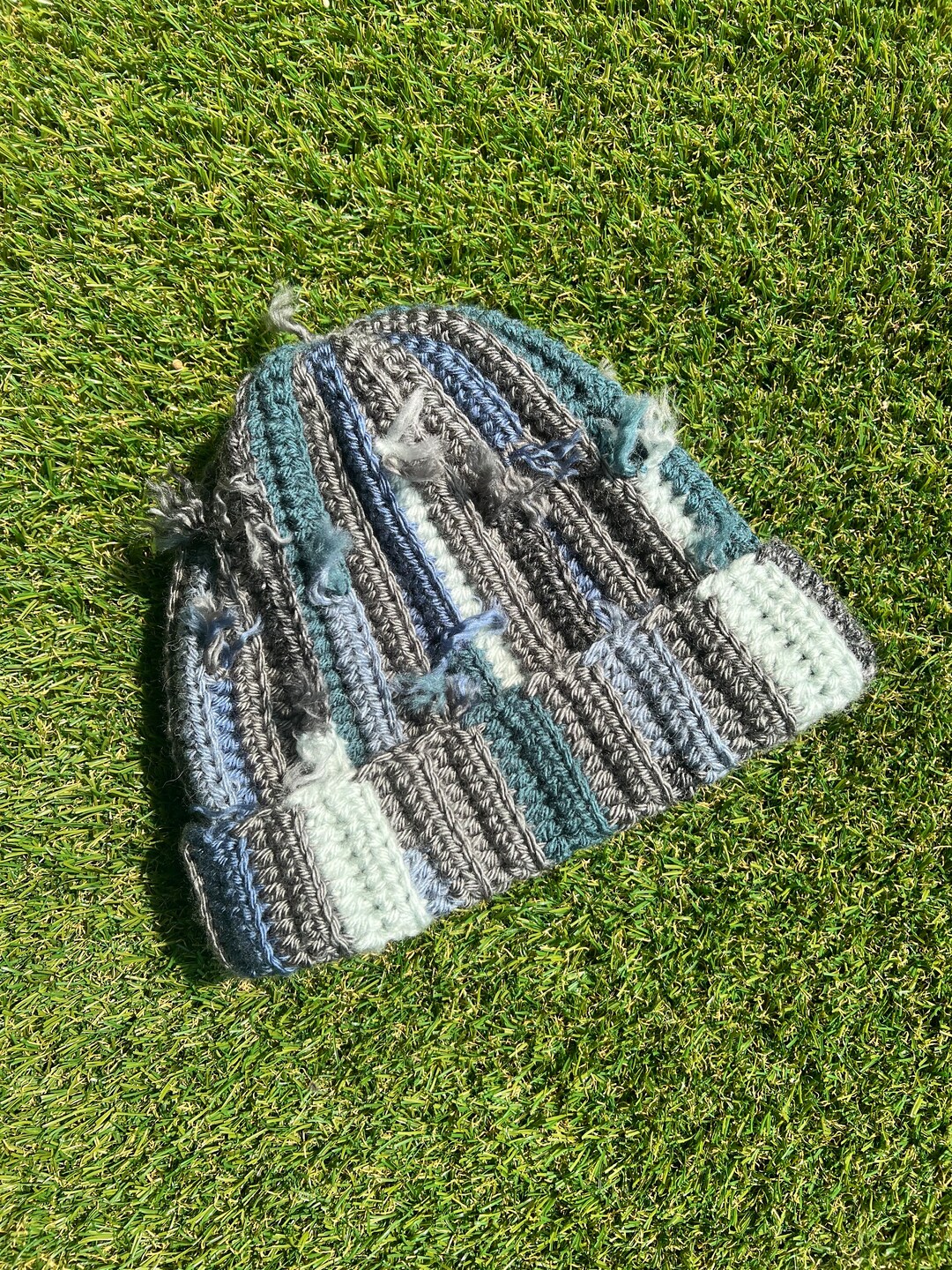 Crochet Scrap Beanie Handmade Beanie - Etsy