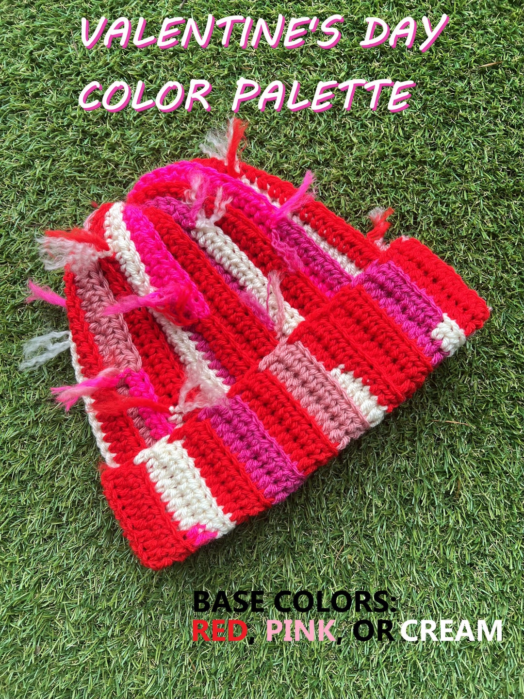 Crochet Scrap Beanie Handmade Beanie - Etsy