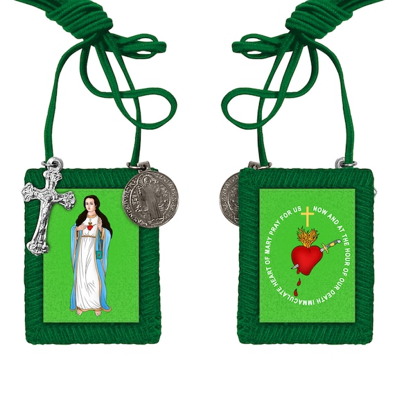 Colorized Green Scapular | Etsy