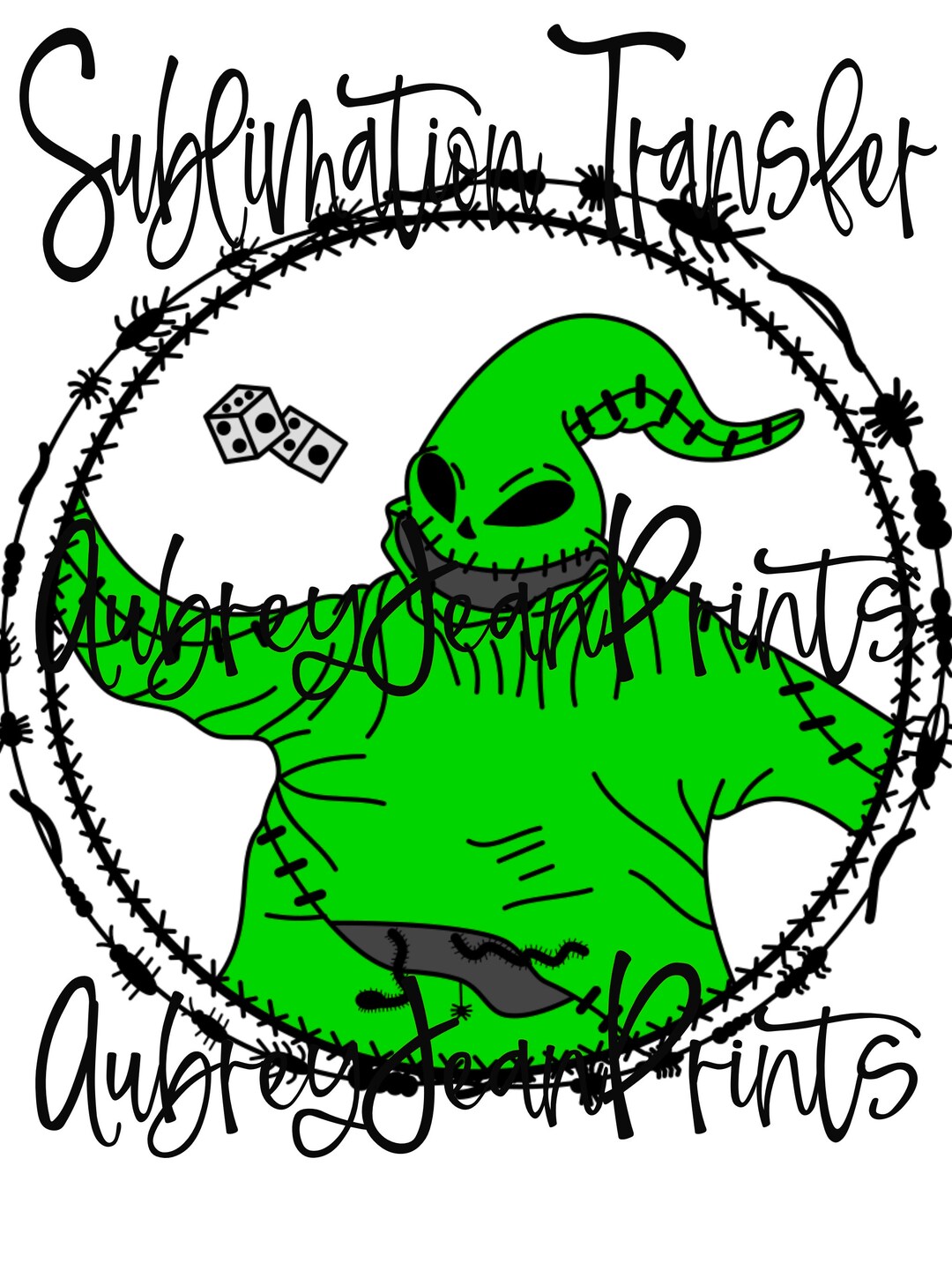 Halloween Nightmare Before Christmas Oogie Boogie Sublimation - Etsy