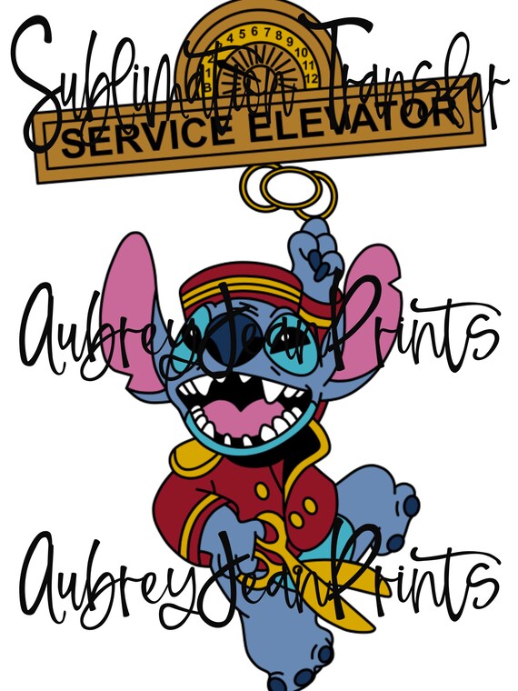 Tower of Terror Lilo and Stitch Sublimation Transfer Ready to - Etsy