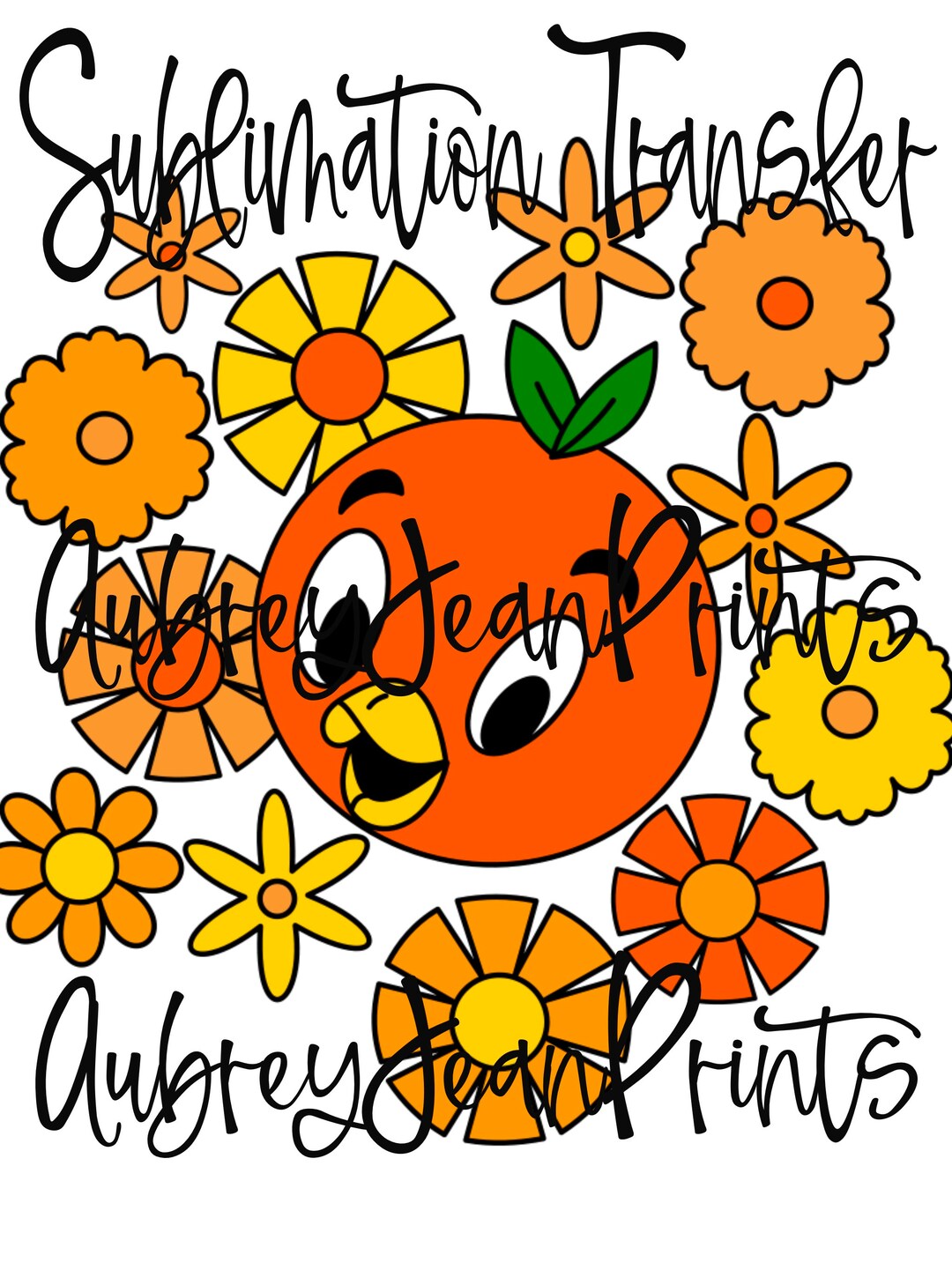 Orange Bird Epcot Flower and Garden Festival Iron on Sublimation ...