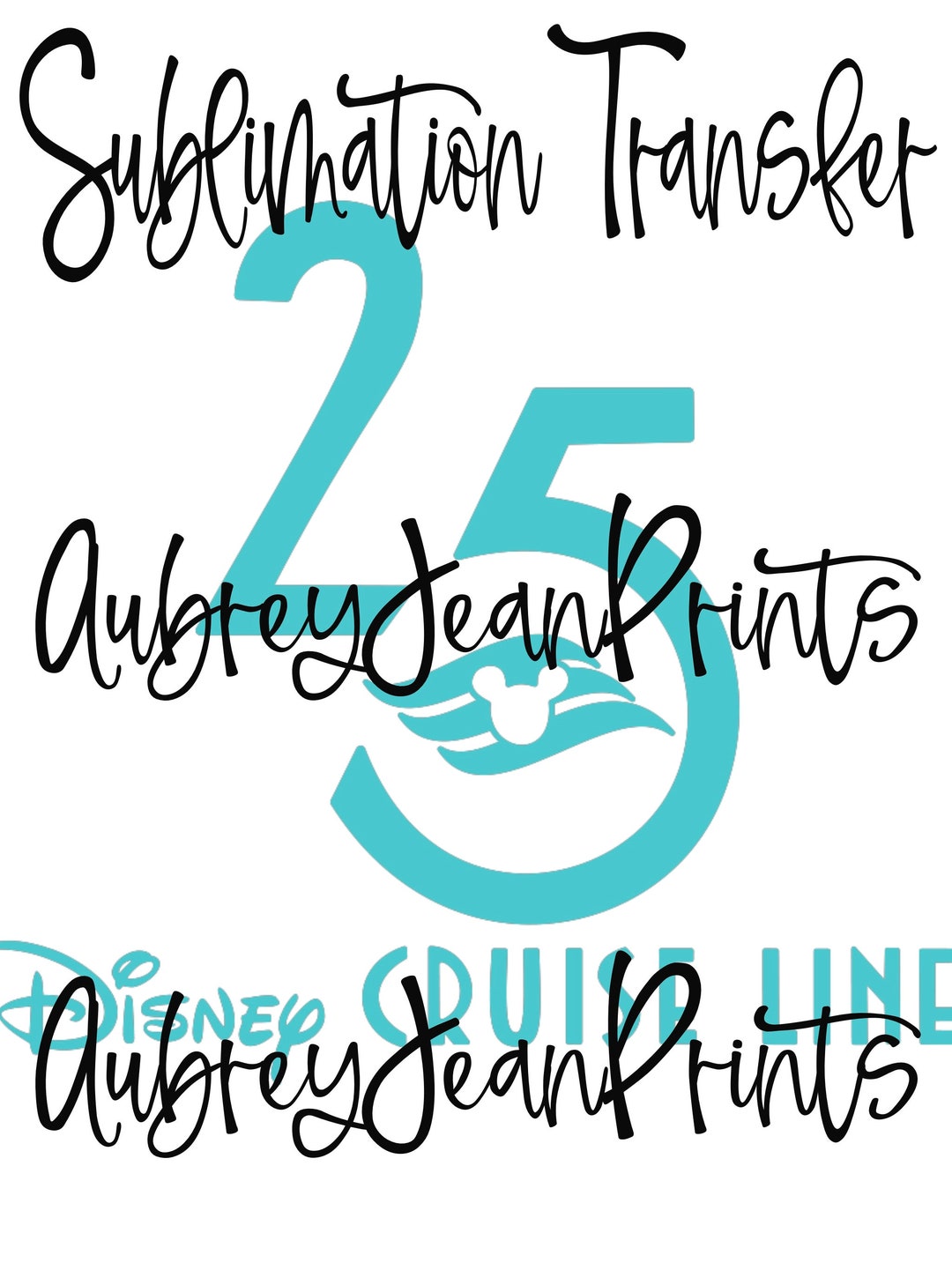 DCL 25th Anniversary Sublimation Transfer Ready to Press - Etsy