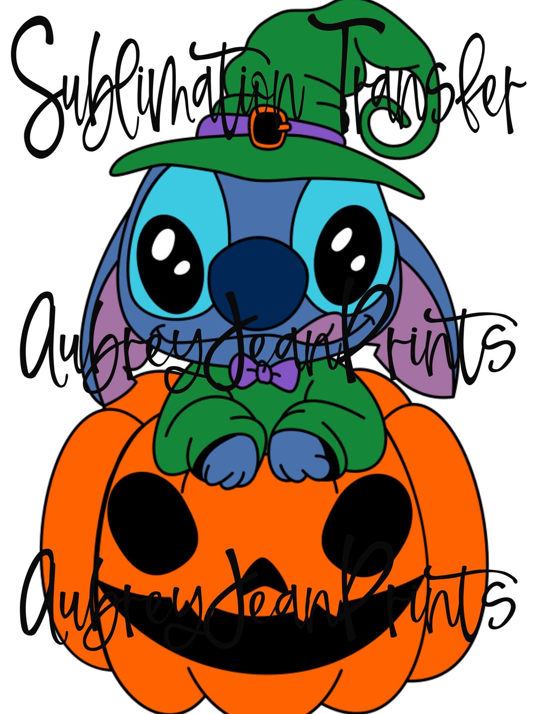 Halloween Lilo and Stitch Pumpkin Sublimation Transfer Ready - Etsy