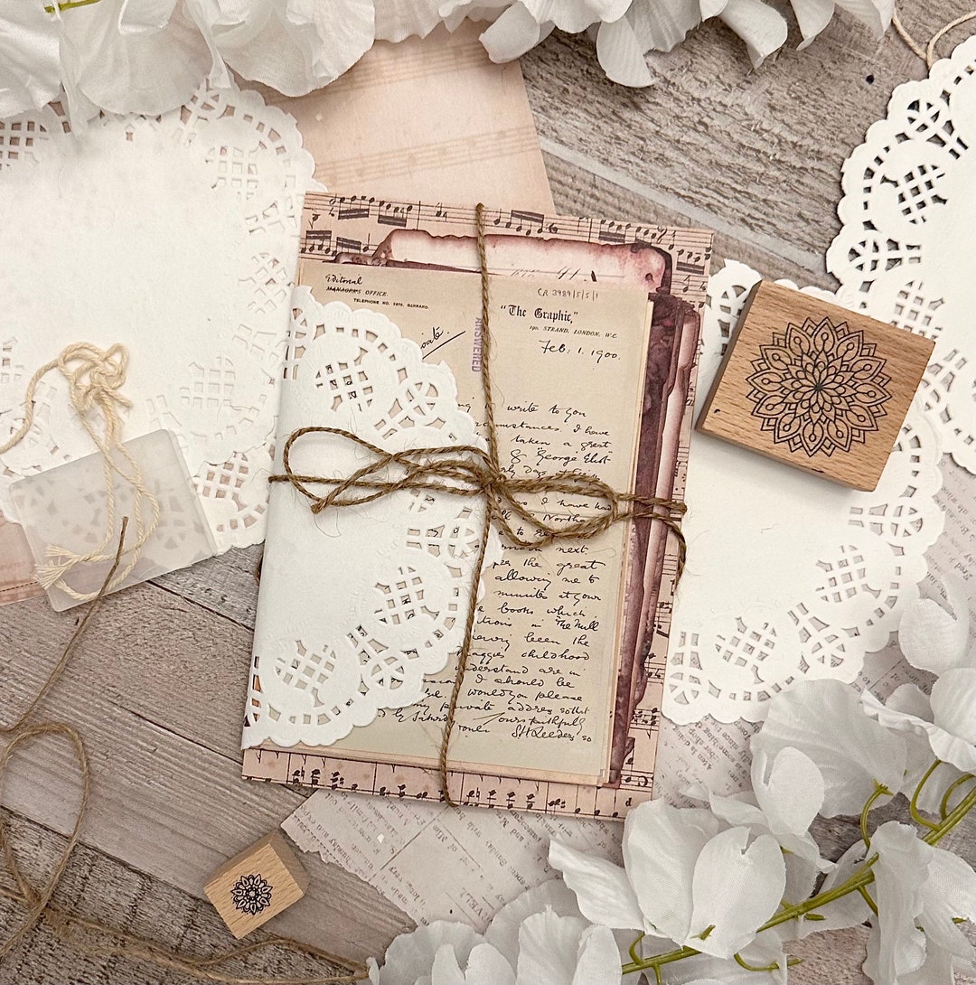 Mixed Paper Pack, Vintage Style Collage Paper, Scrapbooking Paper ...