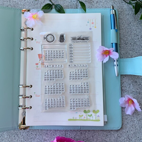 Calendar Stamp - Etsy
