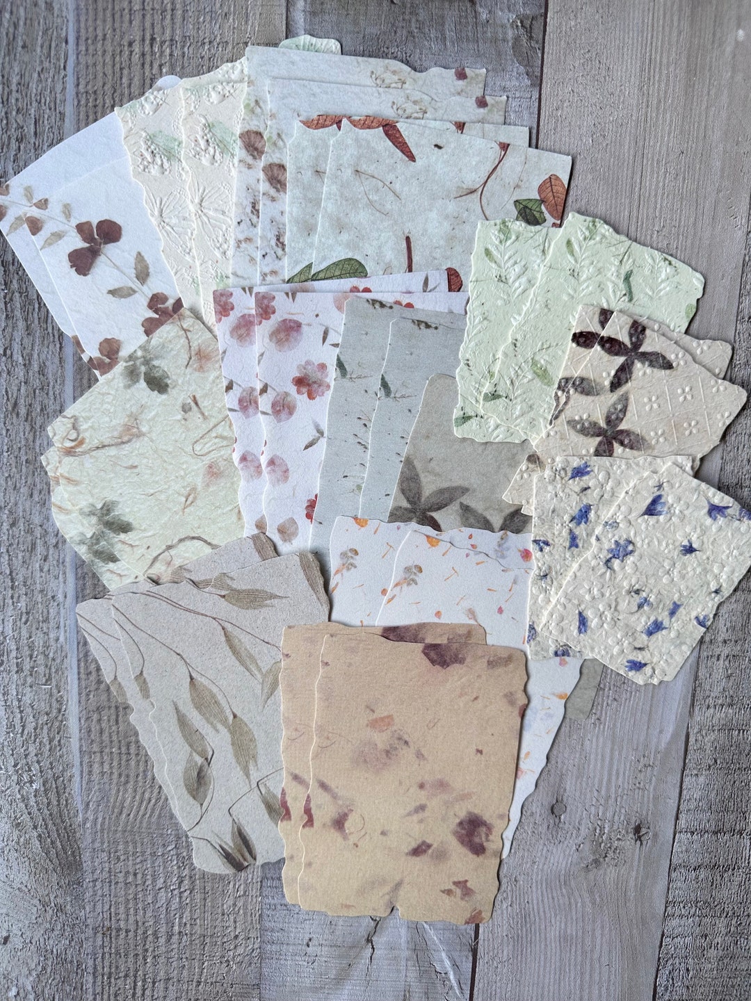 Mixed Paper Pack - Assorted Collage Paper - Texture Paper - Embossed ...