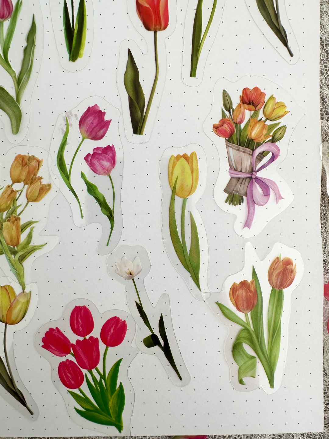 Pressed Flowers Stickers - Summer Flower Stickers - Dried Flowers ...