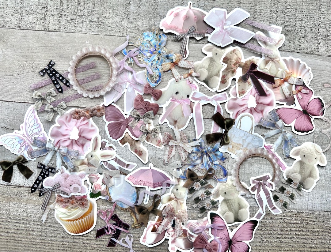 Bow Stickers Coquette Stickers Ribbon Stickers Stickers Pack Laptop ...