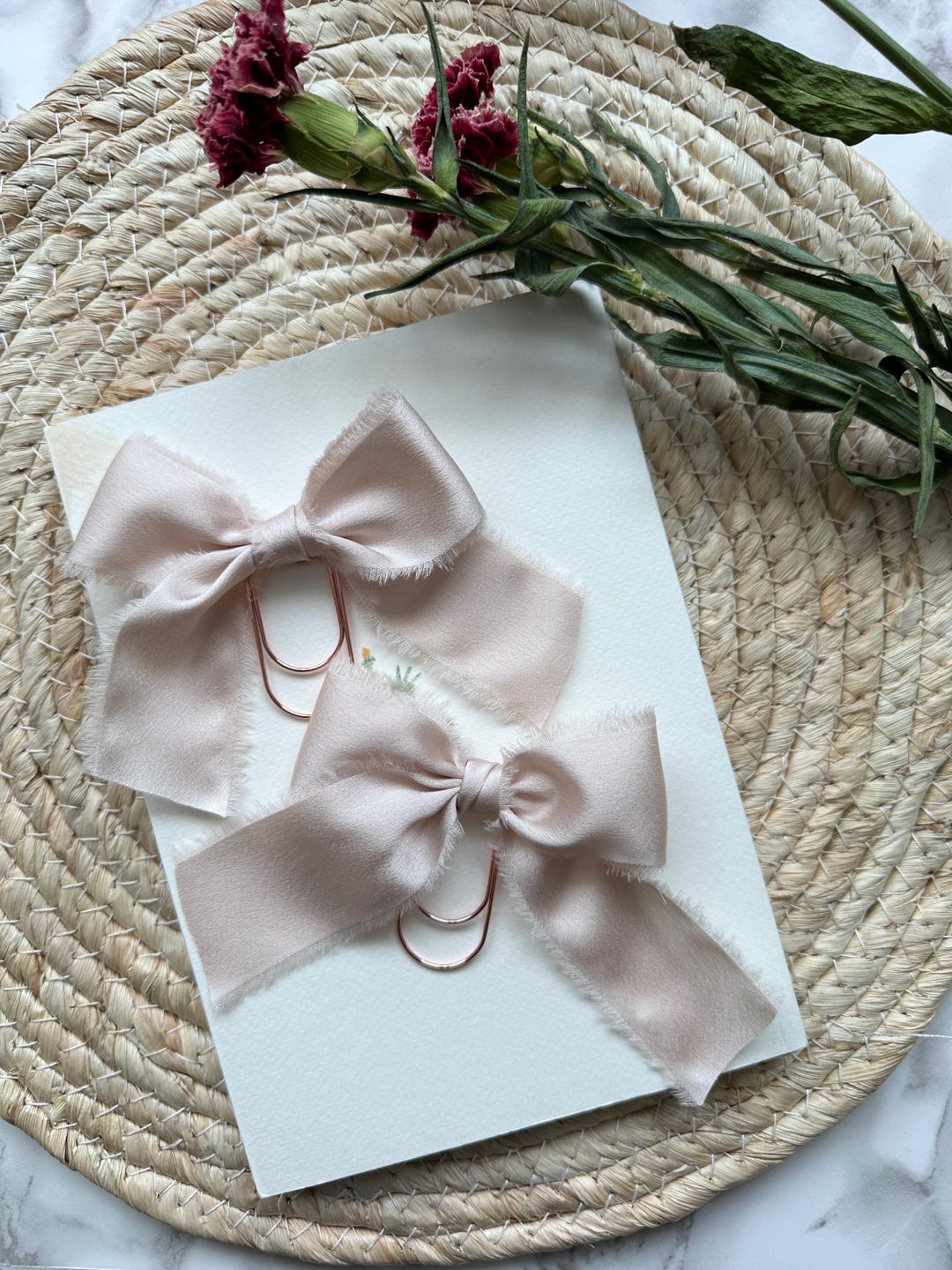Bow Bookmark | Bow Paper Clip Bookmarks | Planner Paper Clip | Agenda ...
