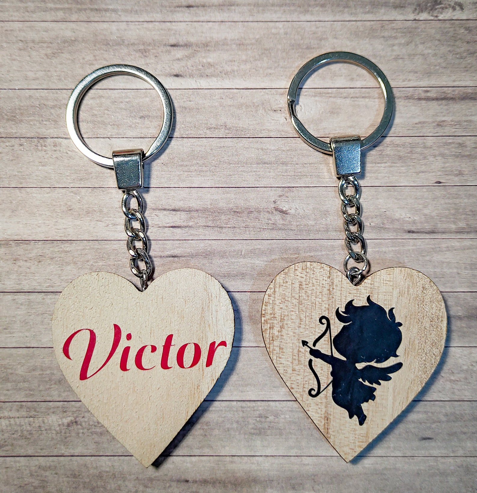 Customizable Acrylic Keychains With Initial and Name Finished With a ...