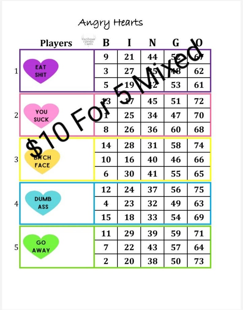 Angry Heart Blocks - Etsy