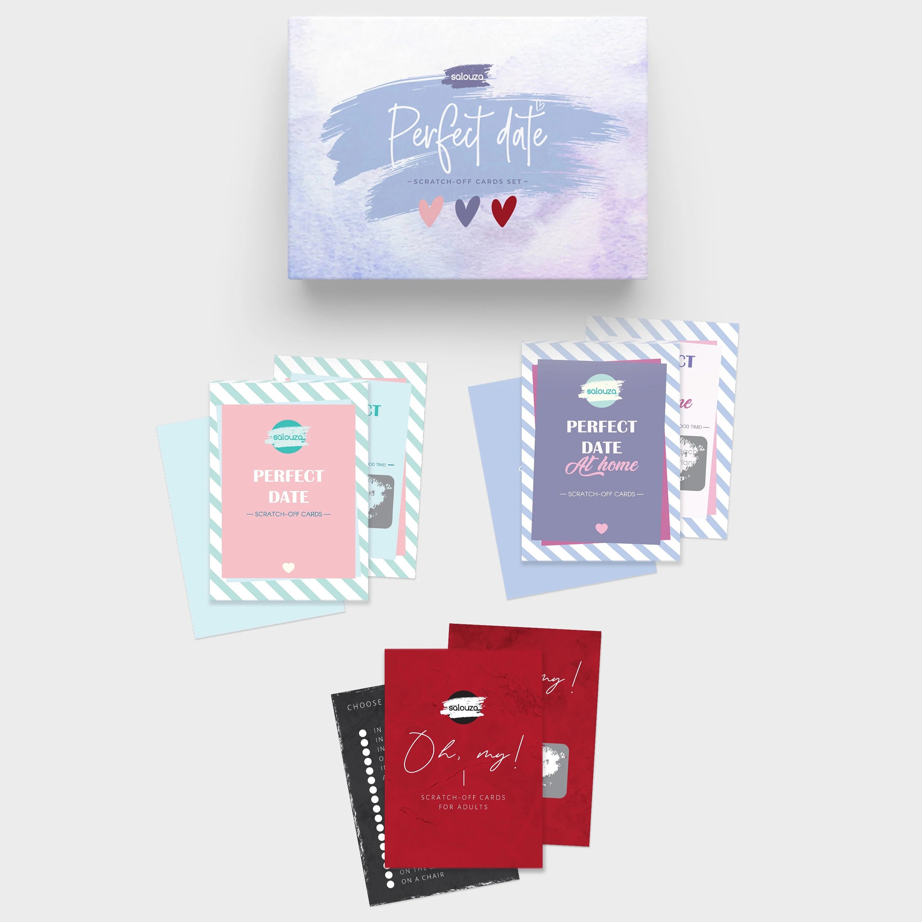 Scratch off Cards Bucket List cities of Europe and Set Box perfect Date ...