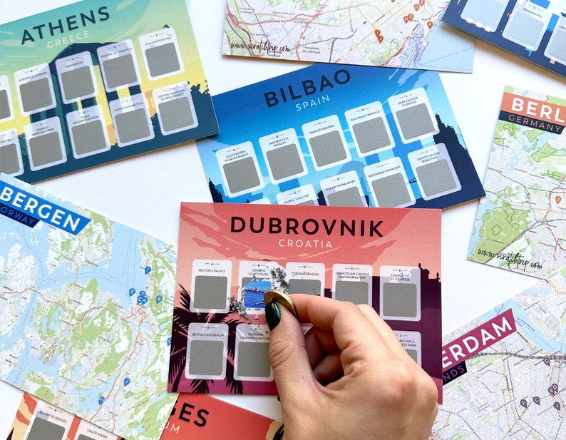 Scratch off Cards - Bucket List - "cities of Europe" - Etsy