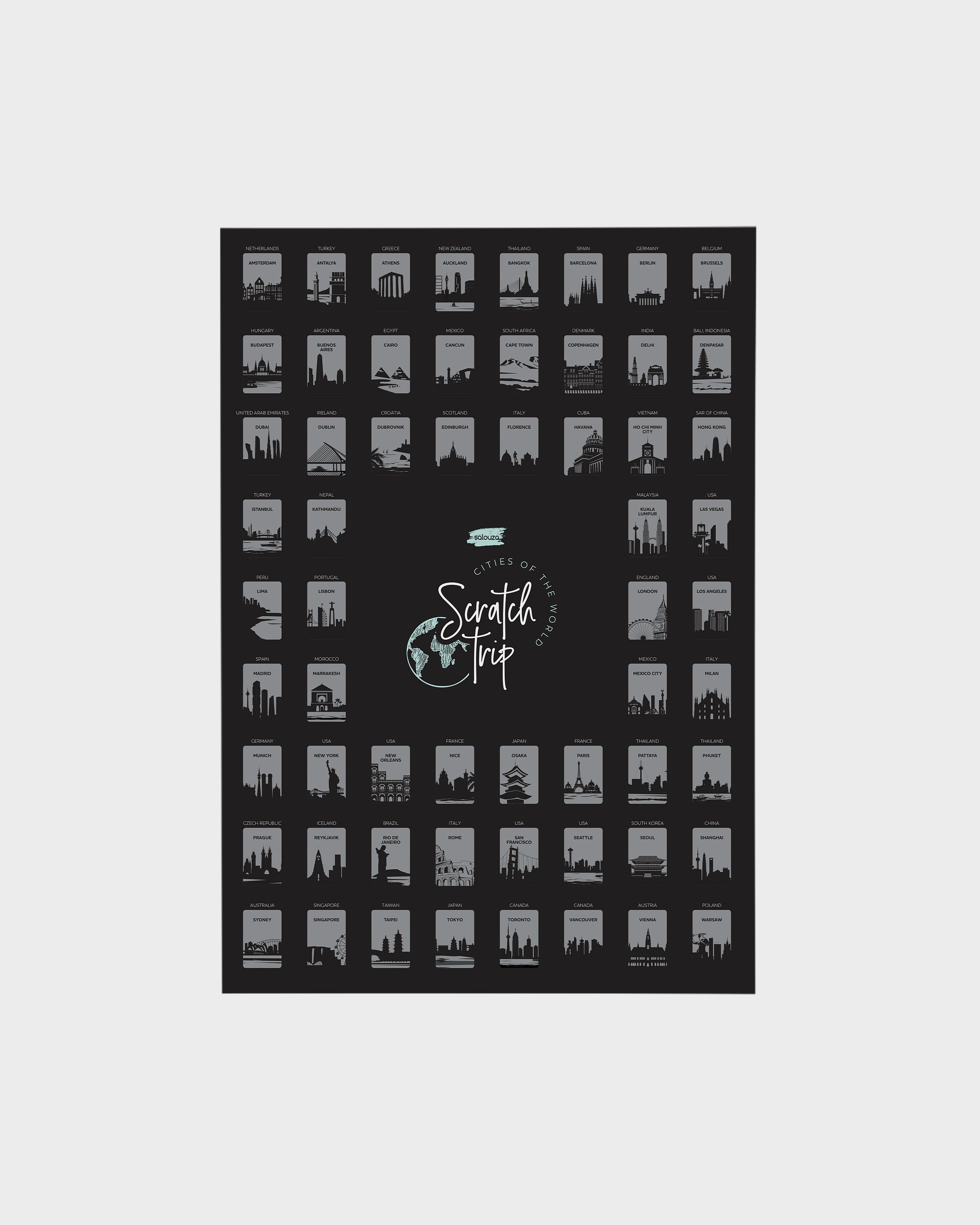 Scratch off Poster "scratchtrip - Cities of the World" - Etsy