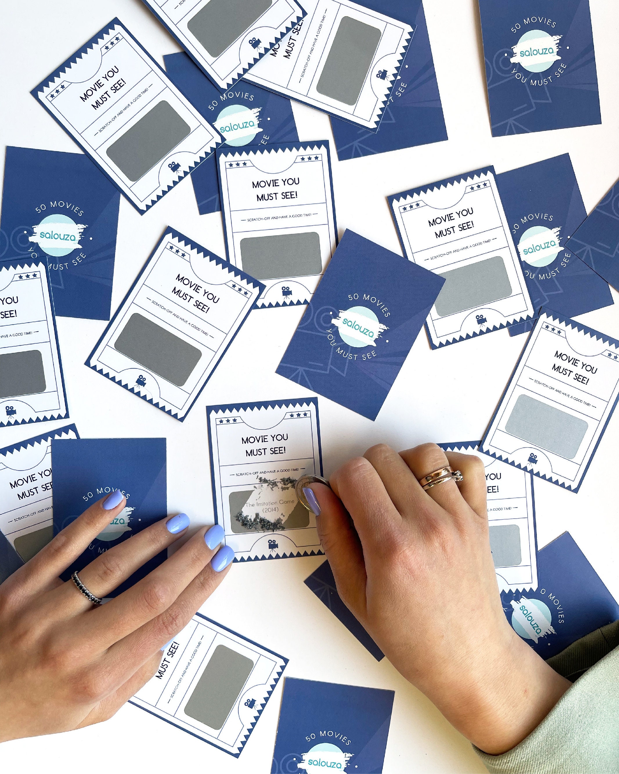 Scratch-off Cards Set "movies You Must See" - TOP Movies List in the ...