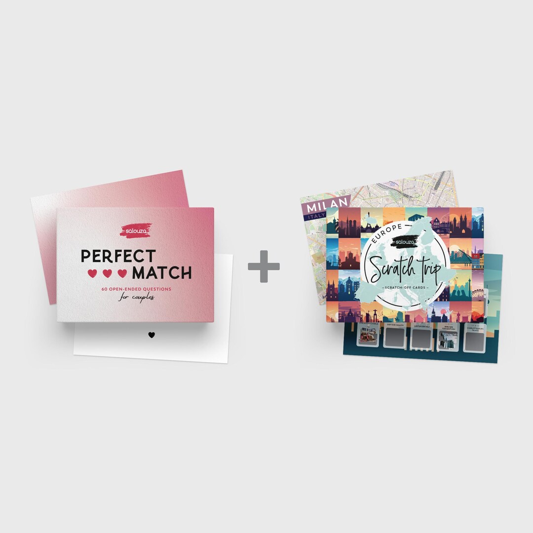 Couples Scratch off Cards Set: Europe Travel Bucket List for Adventure ...