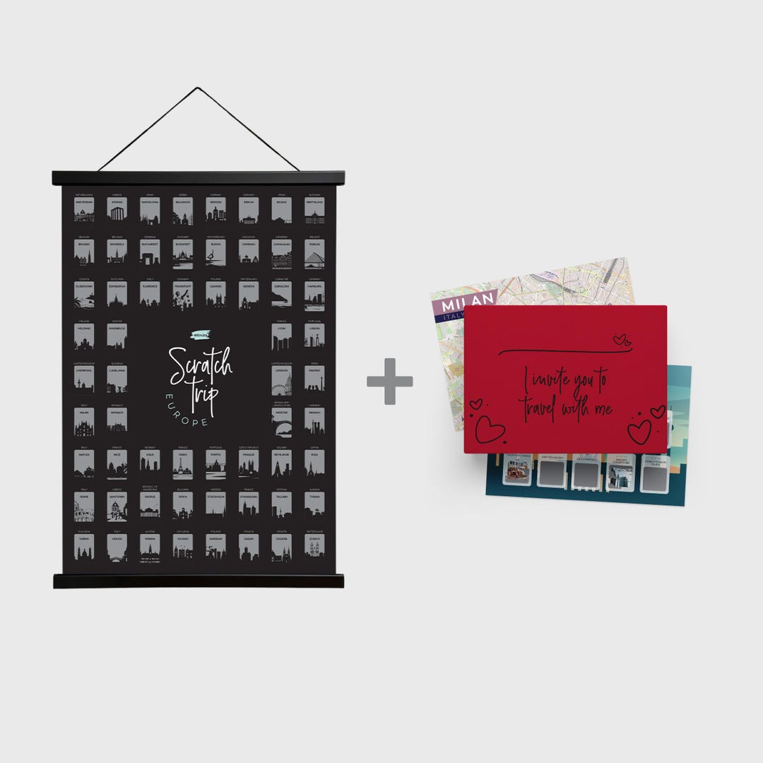 Scratch off Cards and Poster Set "scratchtrip - Europe" - Etsy