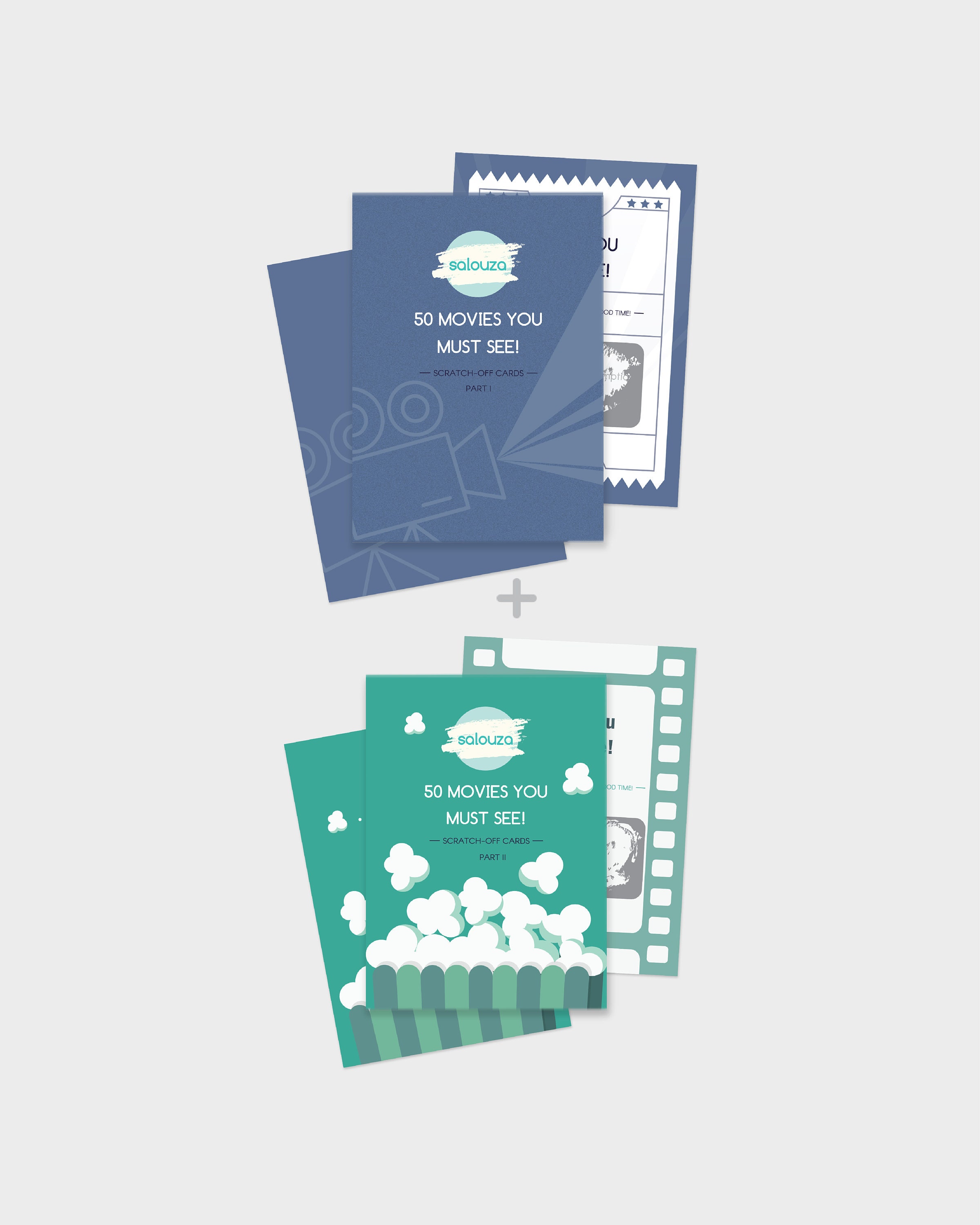 Scratch-off Cards Set "movies You Must See" - TOP Movies List in the ...