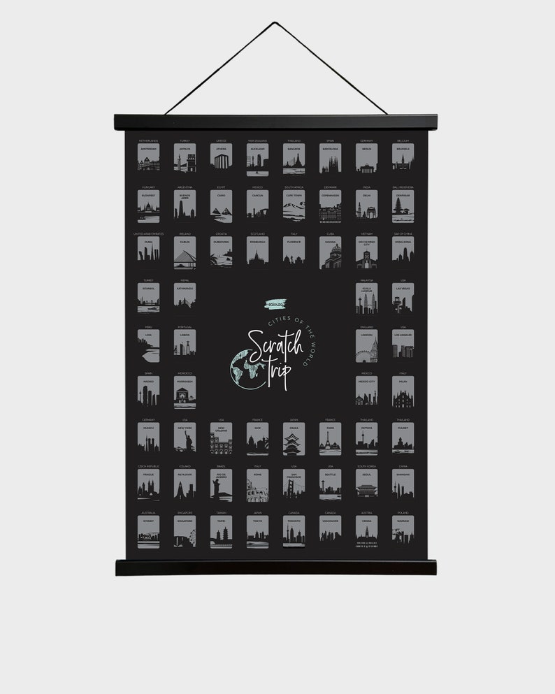 Scratch off Poster "scratchtrip - Cities of the World" - Etsy