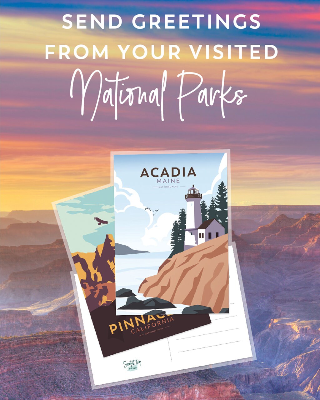Scratch off Cards and Postcards Set "us National Parks" - Etsy
