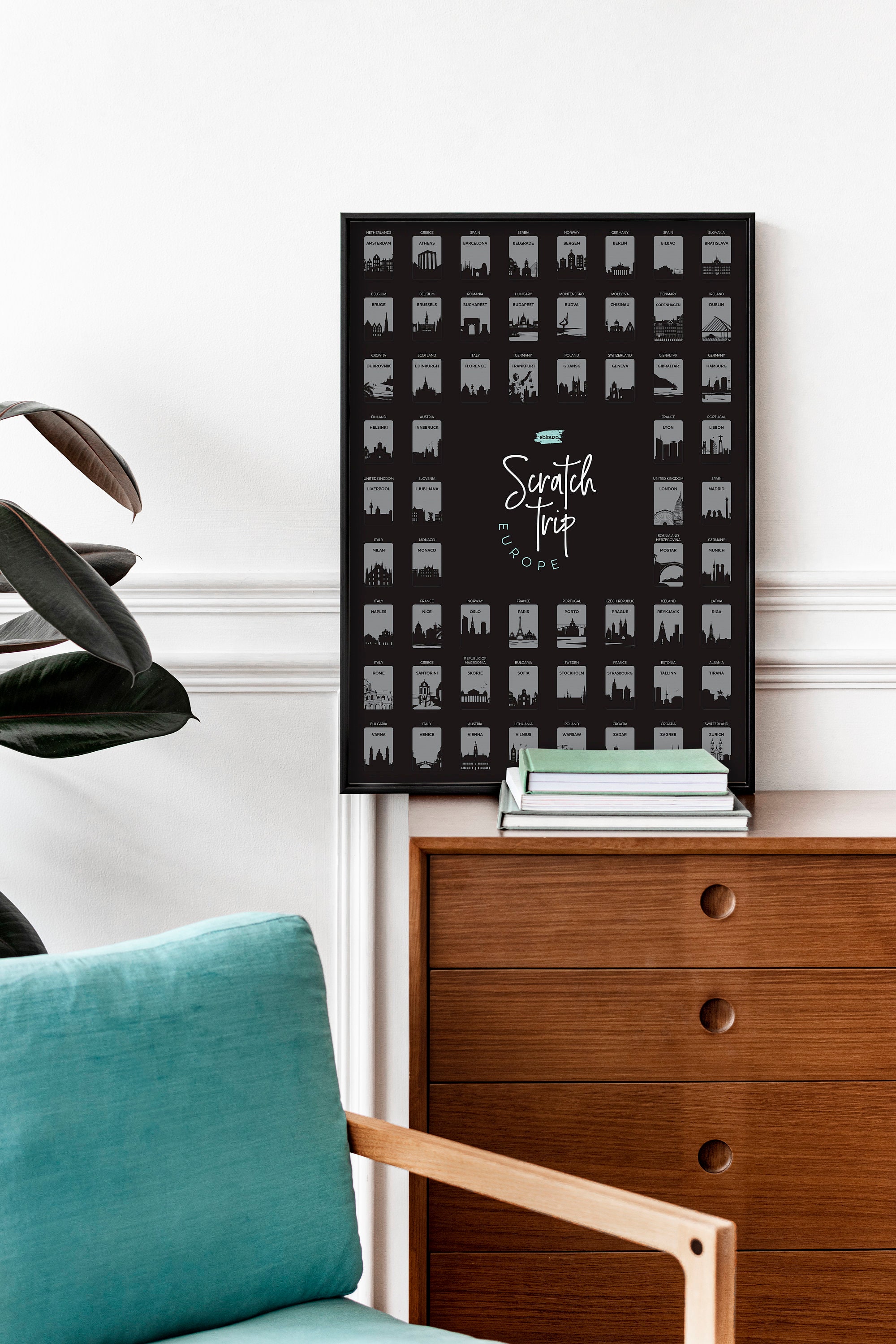 Scratch off Poster scratchtrip Europe - Etsy