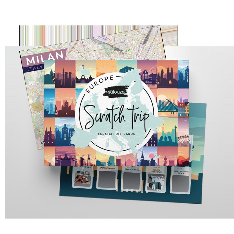 Scratch off Cards Bucket List cities of Europe - Etsy
