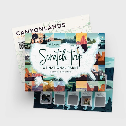 Scratch off Cards Bucket List us National - Etsy