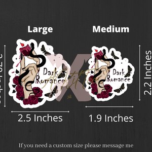 Dark Romance Stickers || Book Genre Stickers || Bookish Merch - Etsy