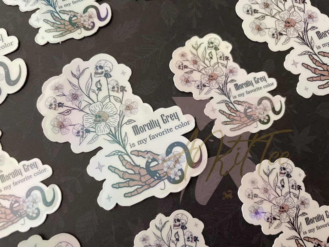 Morally Grey Sticker || Book Character Types || Bookish Kindle Stickers ...