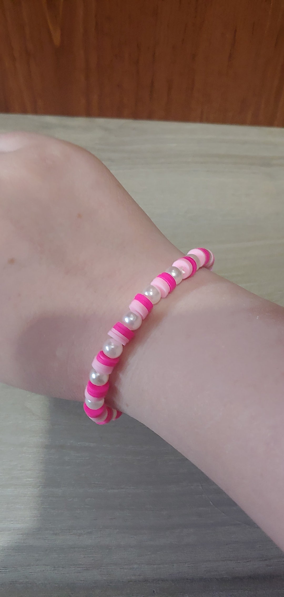 Pinky Pink Bracelet - Etsy