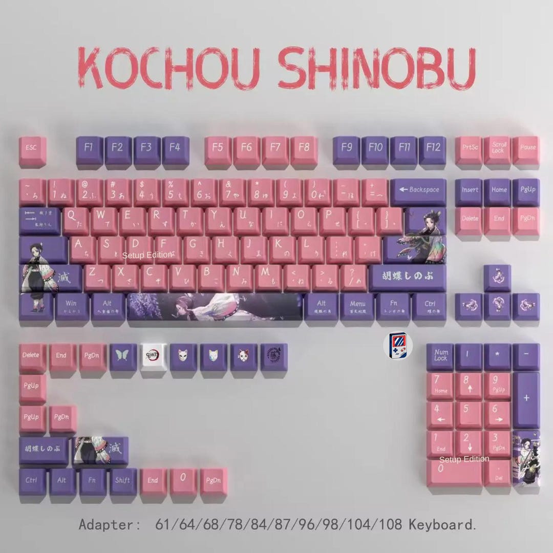 Demon Slayer Inspired Keycap Set | Featuring Main Characters & All ...