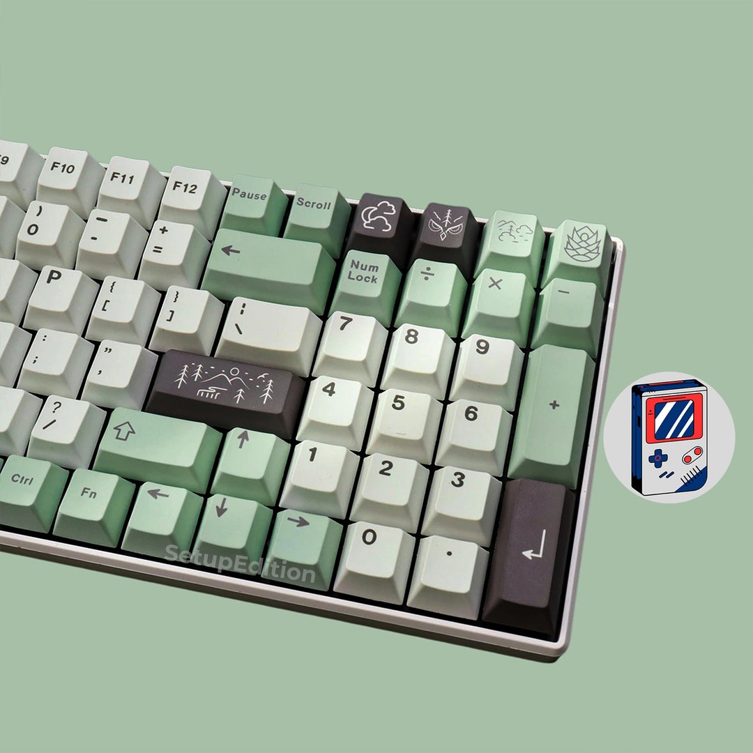 November Fog 129 Piece Keycap Set for MX Switch Mechanical Keyboard PBT ...