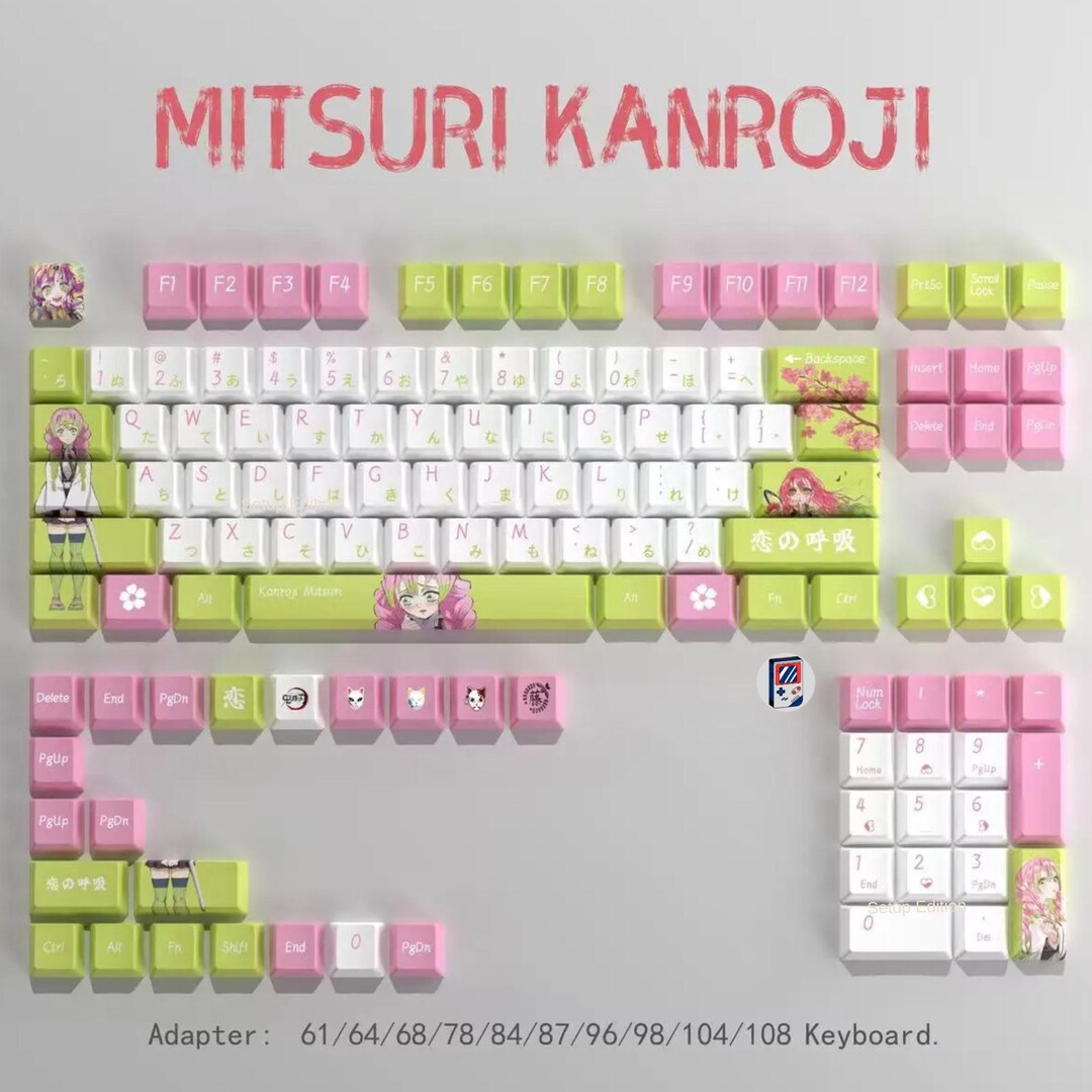 Demon Slayer Inspired Keycap Set | Featuring Main Characters & All ...