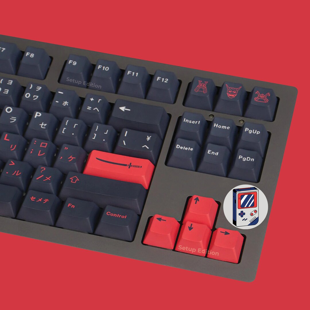 Bushido Keycap Set 130 Plus Keys PBT Sub Dye Mx Switch Keyboard PBT Key ...