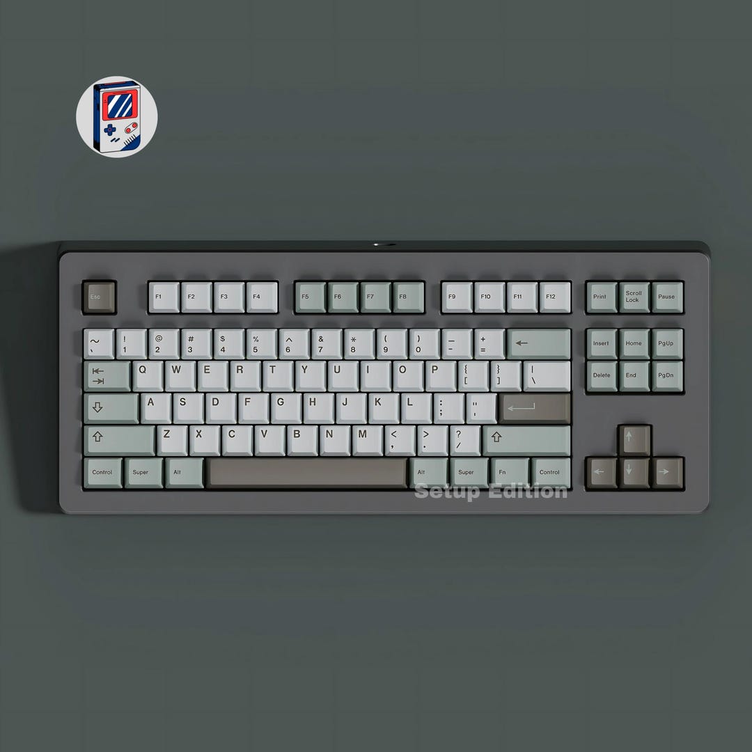 November Fog Keycap Set for MX Switch Mechanical Keyboard PBT Dye ...