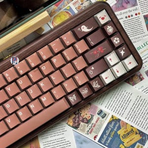 Genshin Impact Hutao Keycaps Set – Chocolate PBT Cherry Profile | 140 ...
