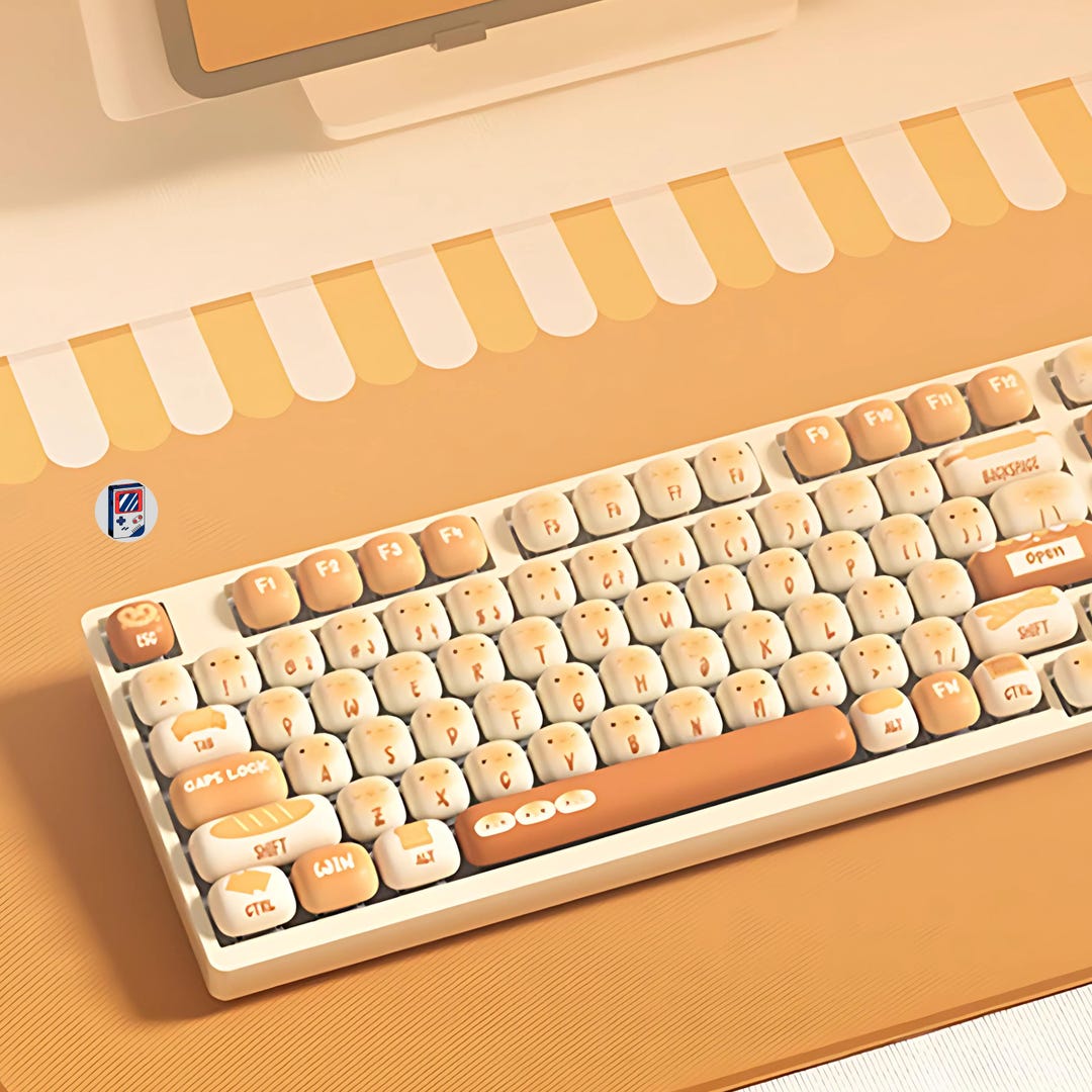 Kawaii Steamed Bun Keycap Set | 138 Keys | MOG Cartoon Custom Keycaps ...