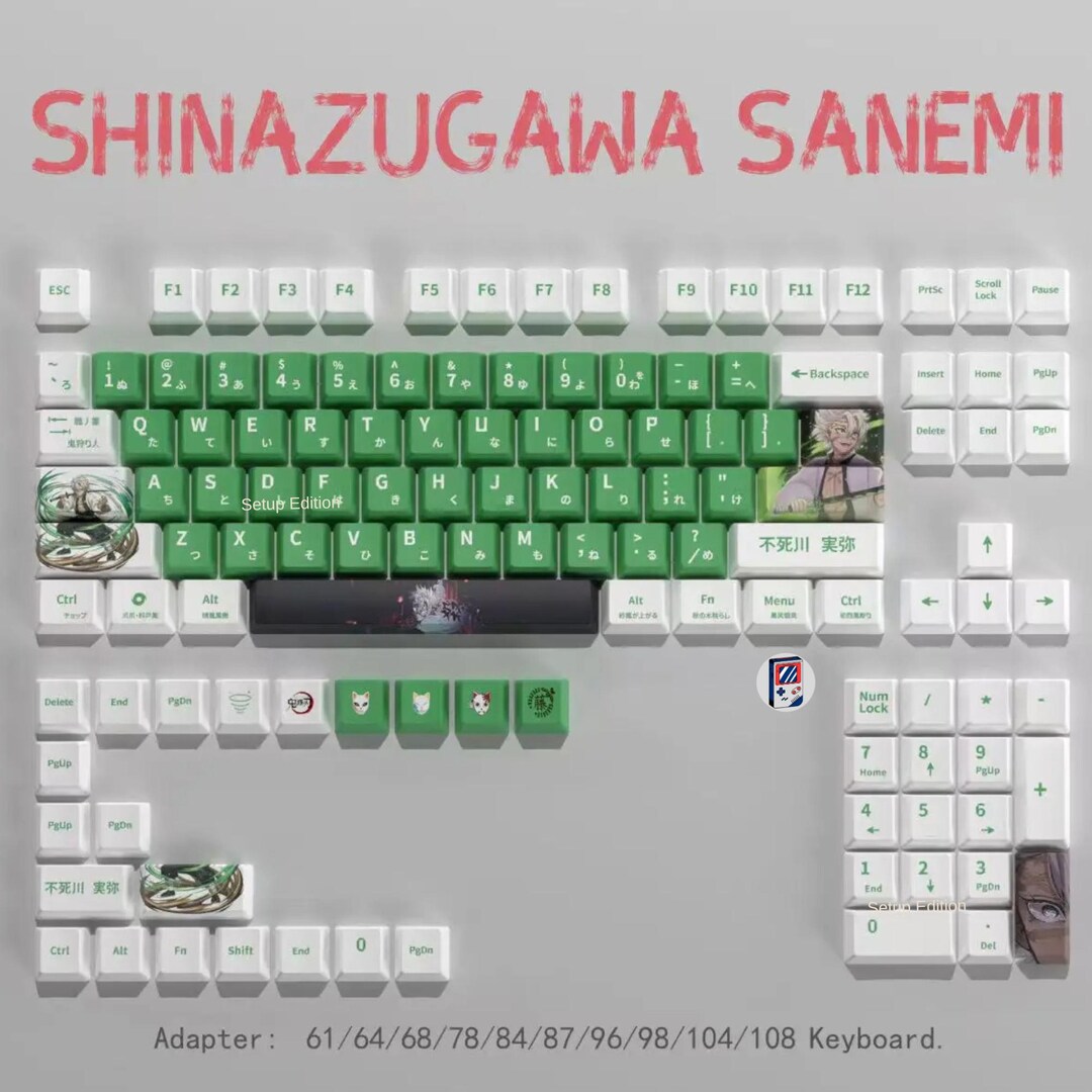 Demon Slayer Inspired Keycap Set | Featuring Main Characters & All ...