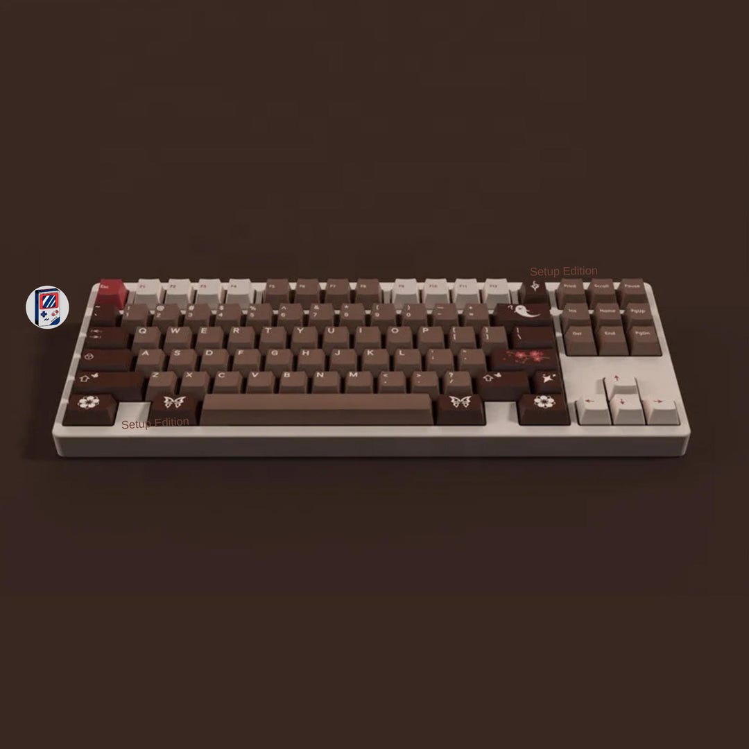 Genshin Impact Hutao Keycaps Set – Chocolate PBT Cherry Profile | 140 ...