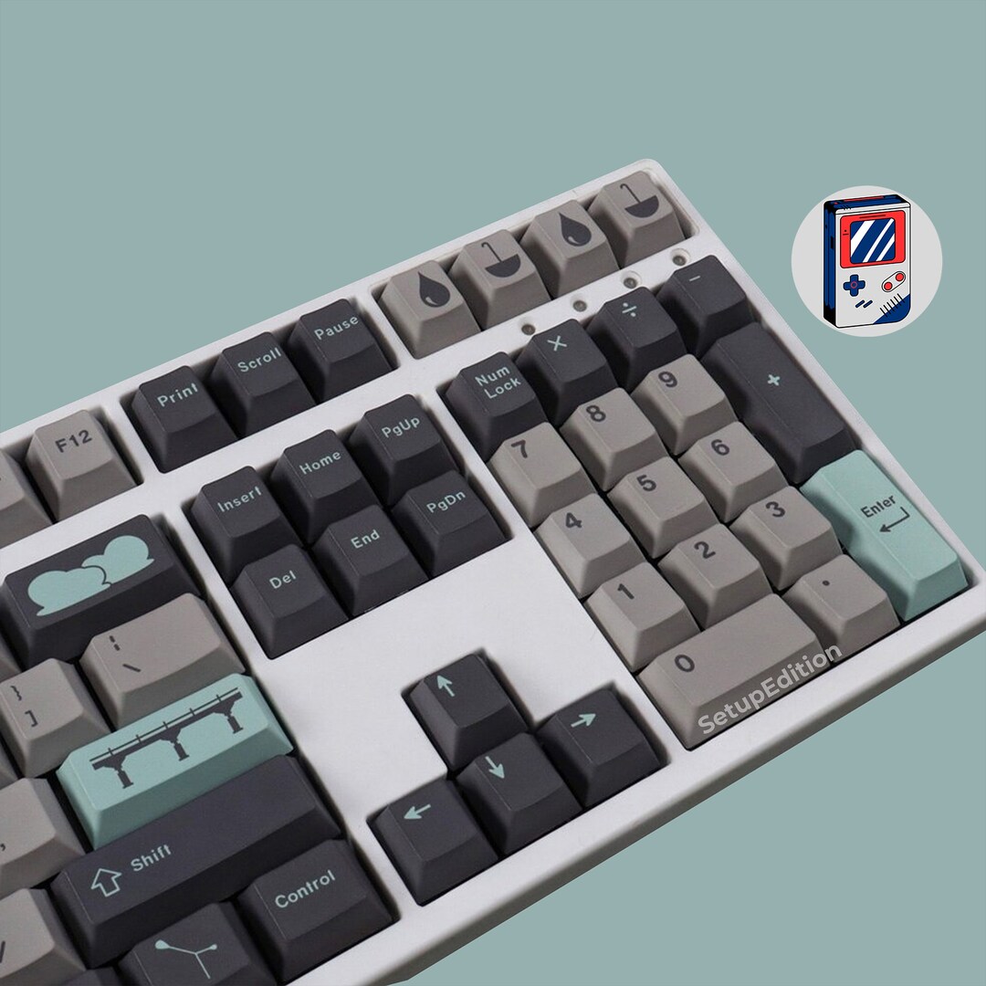 Rainy Day 129 Piece Keycap Set for MX Switch Mechanical Keyboard PBT ...
